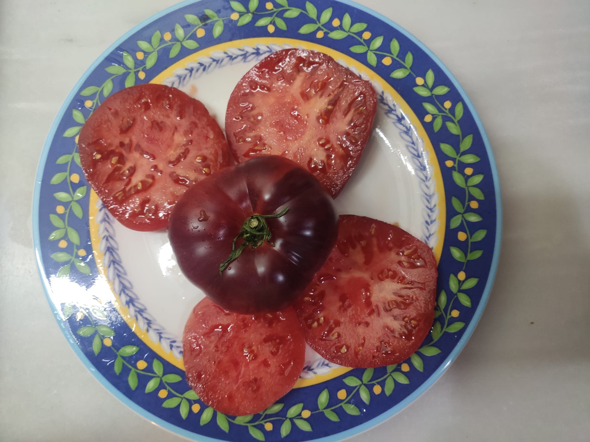 Tomate "Mar azul" - Tapeando con Ro